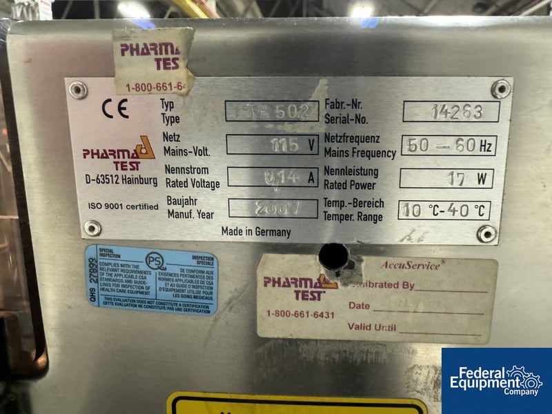 PharmaTest #TR502, Tablet Hardness Tester, 115 V., 2007 for Sale ...
