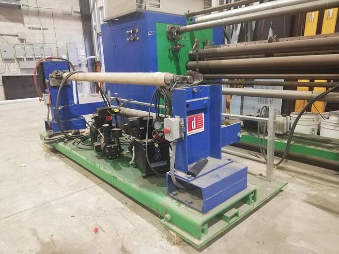 Dusenbery #815, 72" duplex slitter rewinder, 42" dia separate unwind ...
