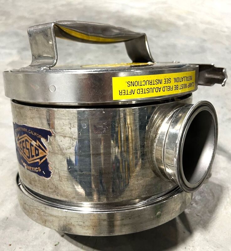 Cesco Magnetics, Stainless Steel sanitary magnetic trap, 8" diameter, 3 ...