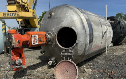 2500 gallon Lee Industries, 316 Stainless Steel reactor, 100 psi, 84 ...
