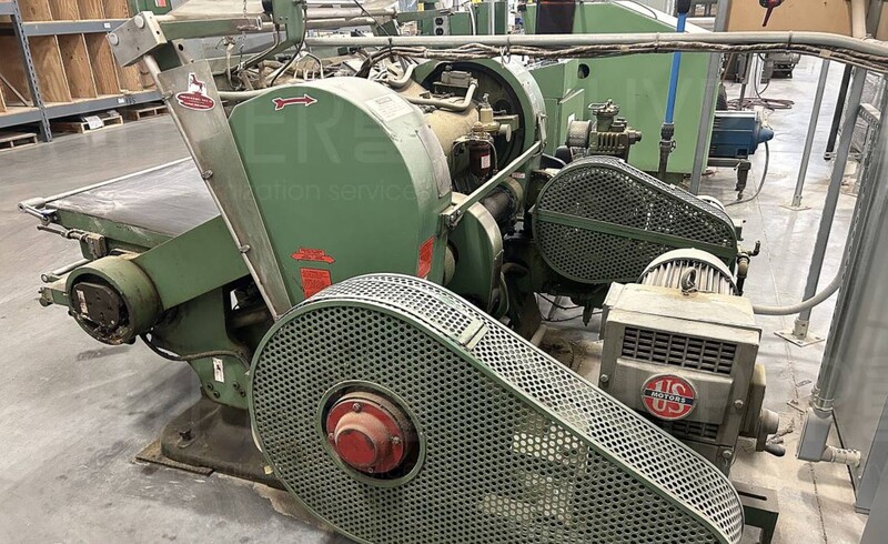 100 Ton, Thompson National #28X41, clamshell design heated platen die ...