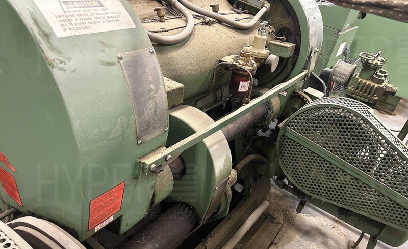 100 Ton, Thompson National #28X41, clamshell design heated platen die ...