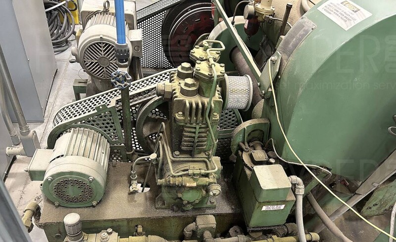 100 Ton, Thompson National #28X41, clamshell design heated platen die ...