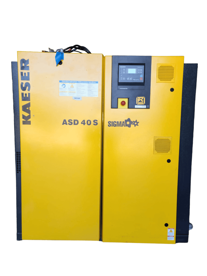 Kaeser #ASD-40S, Direct Drive Rotary Screw Air Compressor, 40 HP, 3550 ...