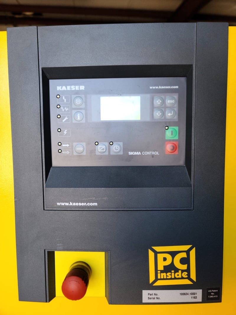 Kaeser #ASD-40S, Direct Drive Rotary Screw Air Compressor, 40 HP, 3550 ...