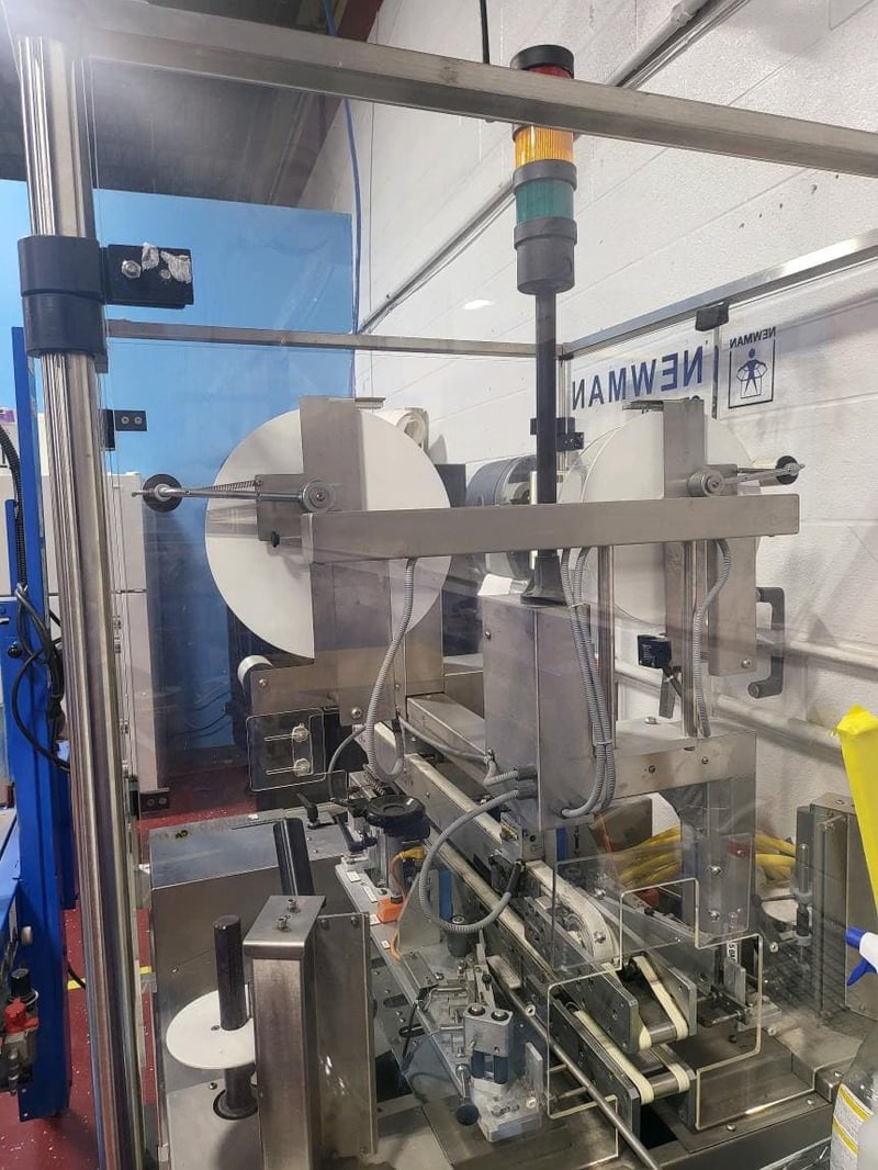 Newman #CTE-350, Tamper Evident Automatic Carton Labeler, 350 CPM, 230V ...