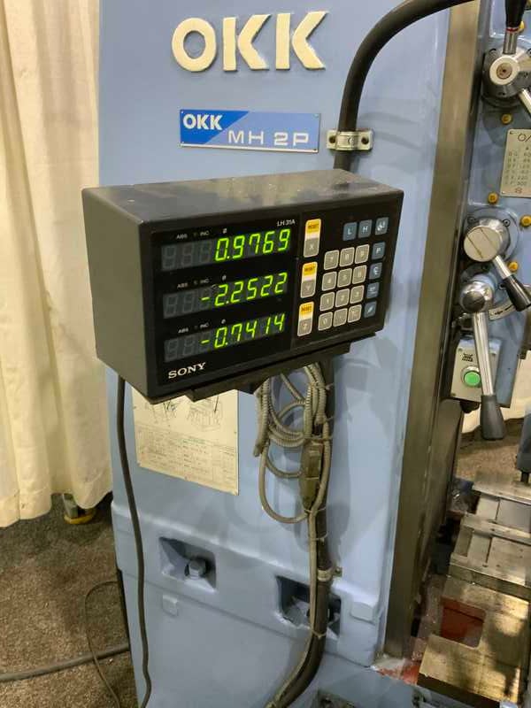 OKK #MH-2P, horizontal mill, 11-3/8" x51-5/8" table, 7.5 HP, 3-Axis ...