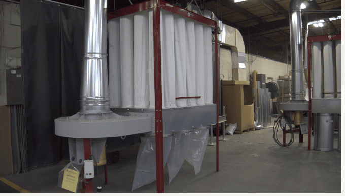 4500 cfm Legend, APC #LOBH-10.0, Open Baghouse Dust Collector, 10 HP ...