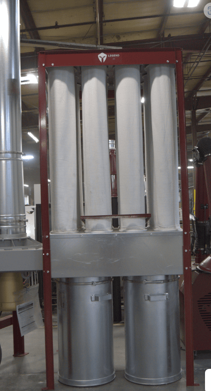 3000 cfm Legend, APC #LOBH-5.0, Open Baghouse Dust Collector, 5 HP ...