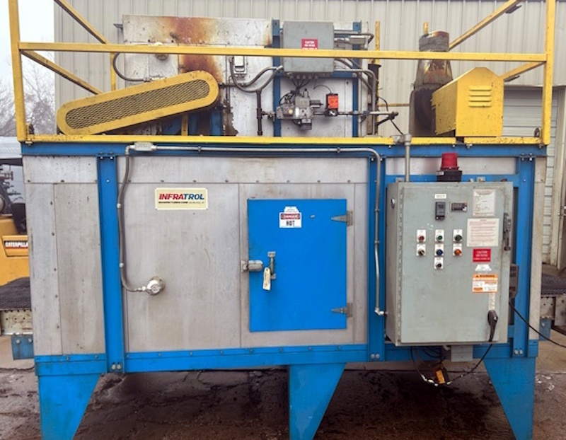 48" width x 5" H x 120" L Infatrol, continuous flat wire belt furnace ...