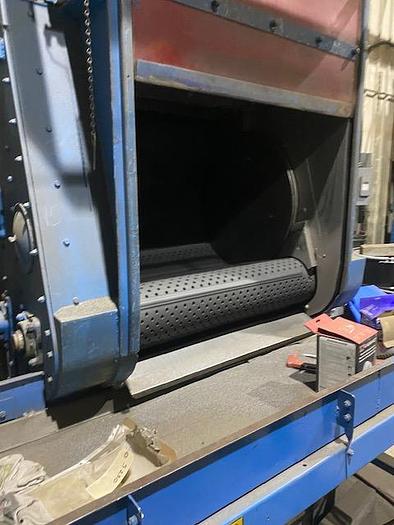 5 cu.ft. Wheelabrator #27x36, rubber belt machine, 10 HP blast wheel ...