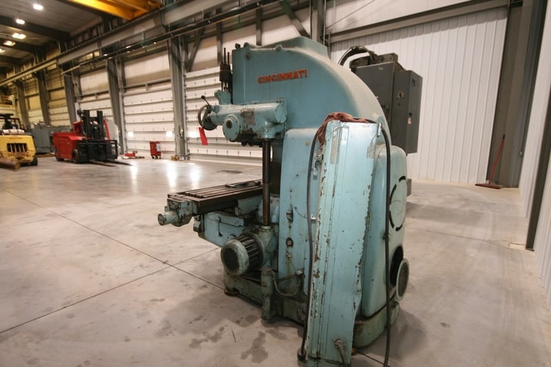 Cincinnati #2, vertical mill, 65" x116" table, #50 taper, 16-1600 RPM ...