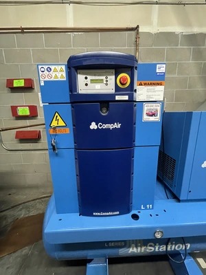 15 HP CompAir #LFR1A, rotary screw air compressor, 175 psi, 480 V., 3 ...