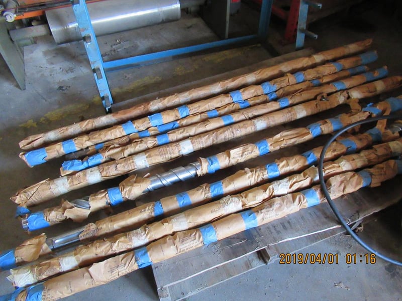 3" Plastic Bag Extruder Large, w/Control materal blender, calandering ...