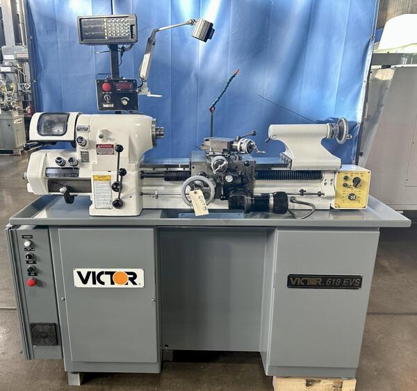 11" x 18" Victor #618EVS, precision lathe, collet chuck, 4000 RPM ...
