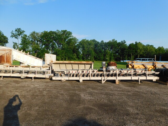 Joy Stamler, skid mounted belt reclaim feeder with conveyor & hopper ...
