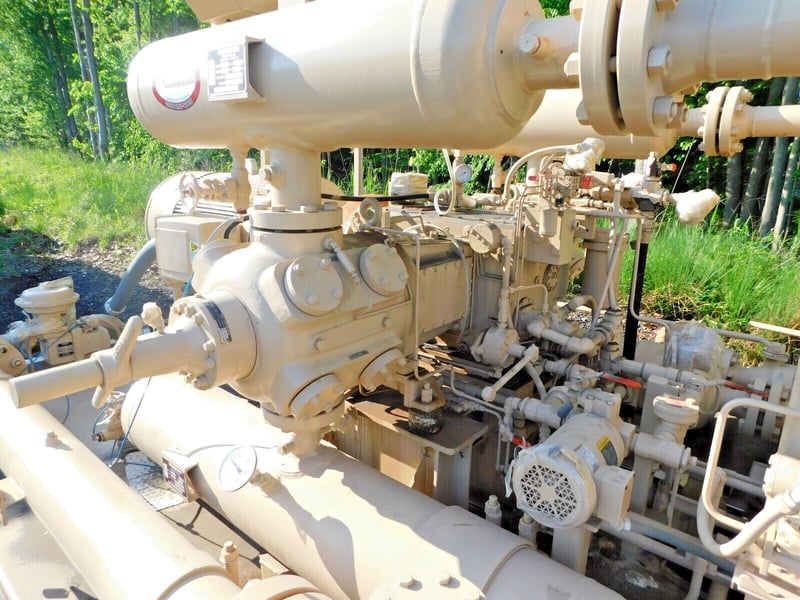 Ariel #JGR-2, 250 HP fuel gas booster compressor conditioning skid ...