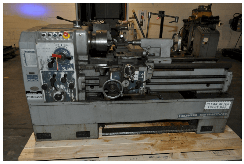 20" x 40" Howa Sangyo #1000, engine lathe, 3-jaw chuck, 2" bore, 60 ...