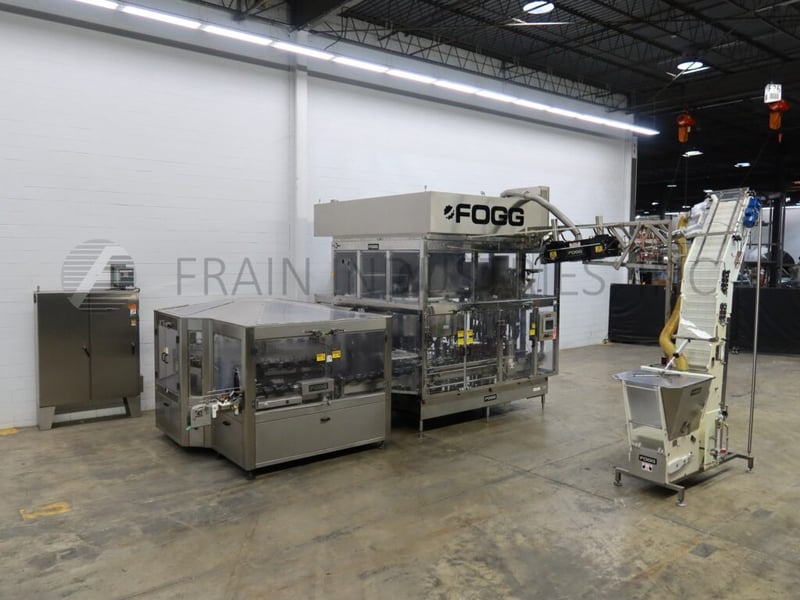 Fogg #36-24-8, Liquid Filler Monoblock, 32 Head Rotary Cleaner, 8 Head ...