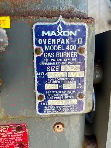 5.6" x 32-1/2' " Maxon #400, Rotary Kiln, 7' Long Screw Feeder For Sale ...