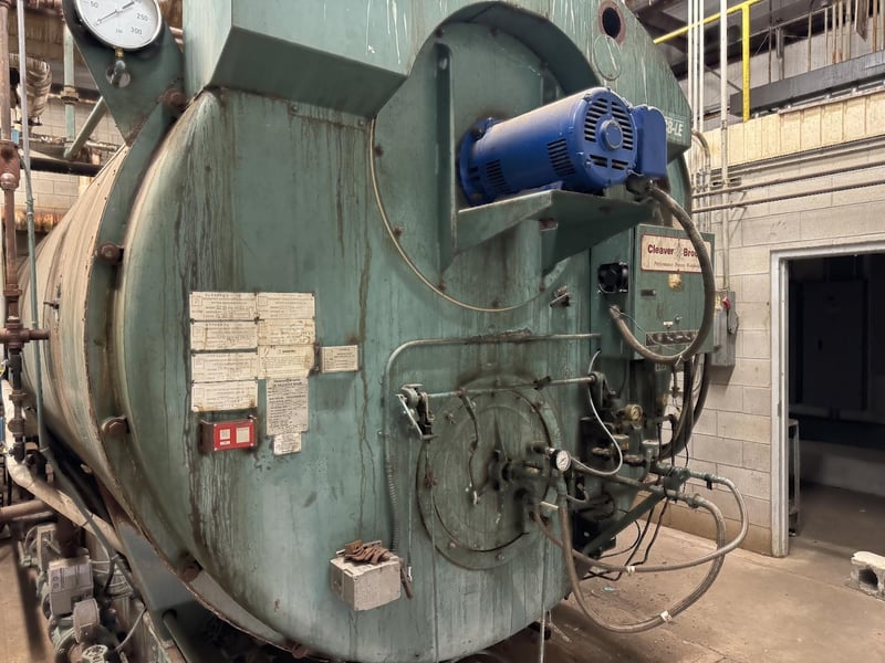 700 HP Cleaver-Brooks #CBI-200-700, Steam Boiler, Oil Burner, 200 psi ...
