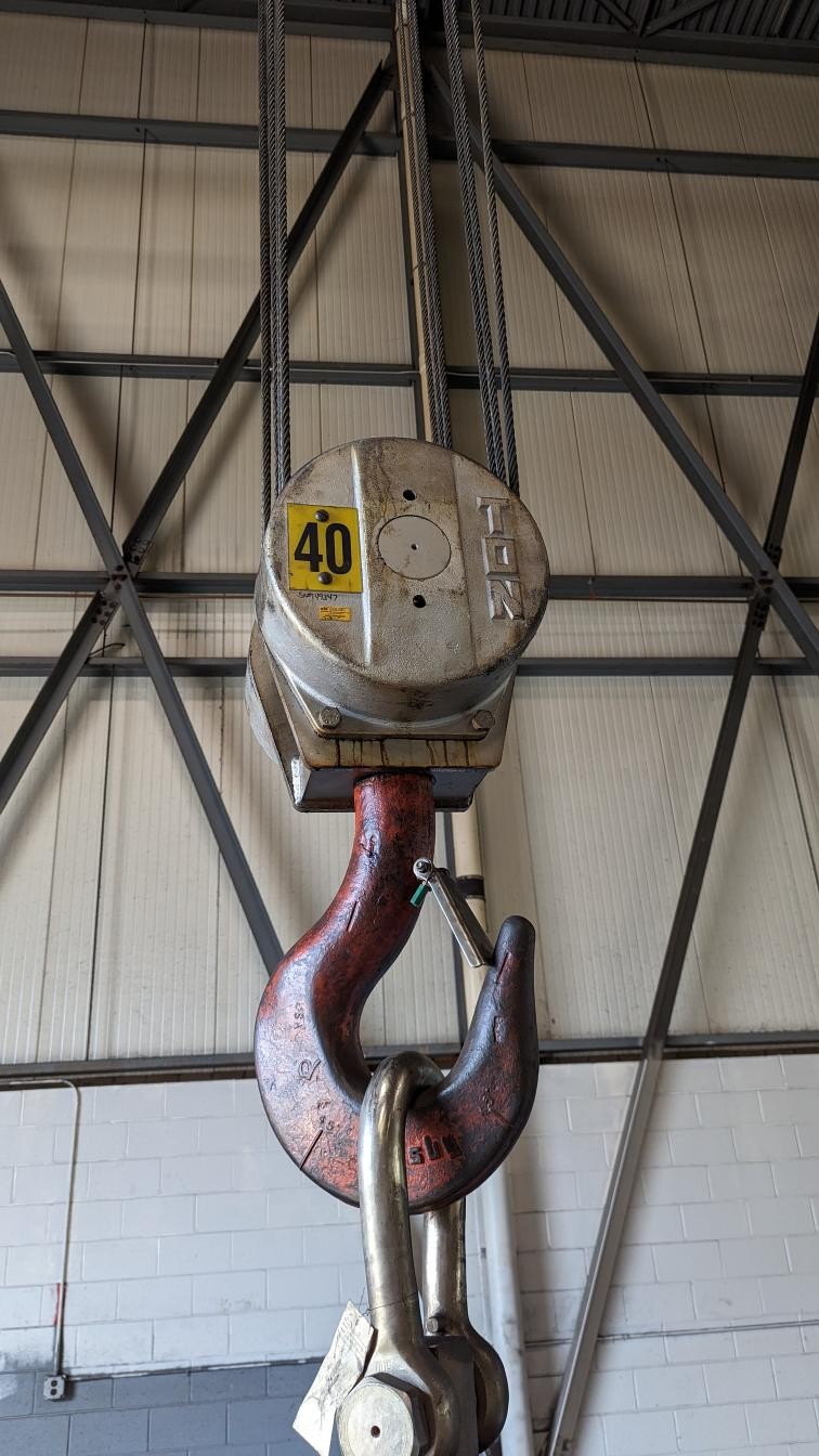 40 Ton, Detroit, 44' 8" Span, 32' Lift, Class D, Pendant, VFD Bridge ...