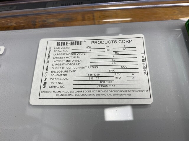 Control Panel Box Dock Leveler Safety System, Rite-Hite #DOK-COMMANDER ...