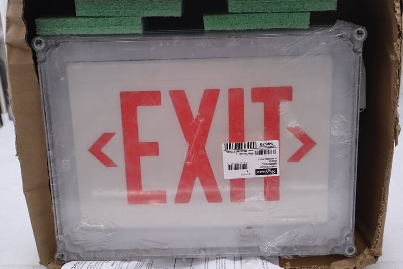 Hoffman Exit Sign Catalog #Q403013PCICC Qline 14679 New Open Box Stock ...