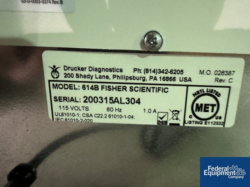 Centrifuge, Fisher Scientific #614B for Sale | Surplus Record