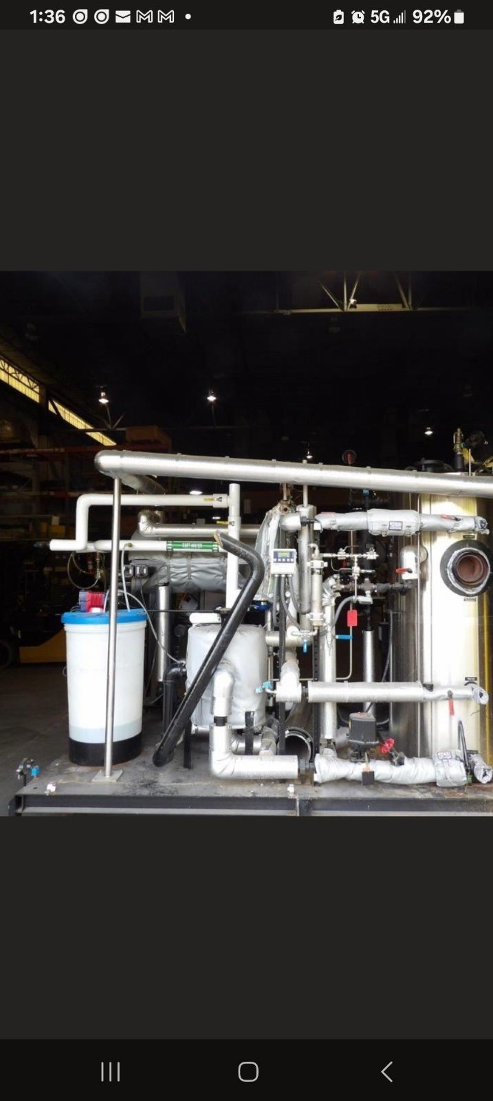 30 HP Fulton #VSRT, vertical 150 psi steam boiler skidded complete set ...