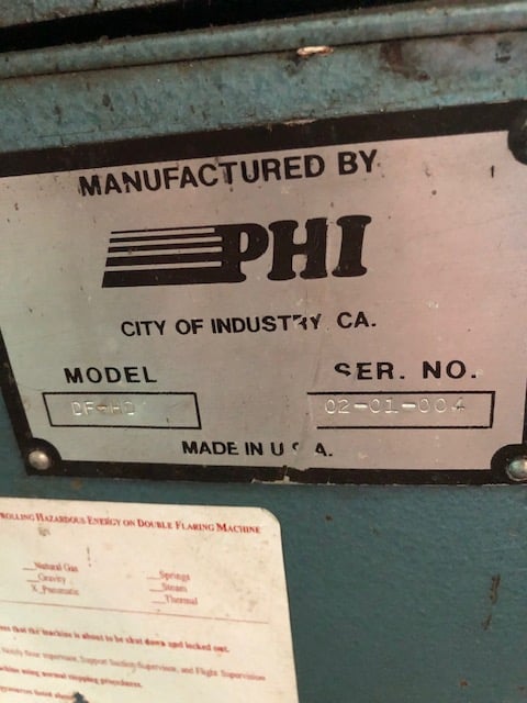 3/4" PHI, Conrac #DF-HD, double lap flaring 1/8"-1/2", single 1/8"-3/4 ...