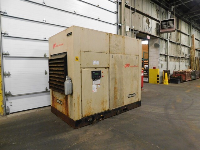 690 cfm, 125 psi, Ingersoll-Rand Sierra #H150A, air compressor, 150 HP ...