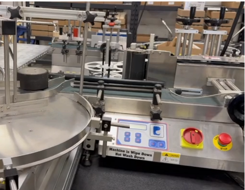 Pack Leader #ELF-50, tabletop wrap around labeler, pressure sensitive ...