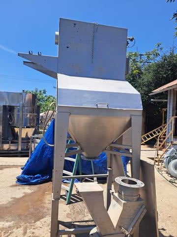 Stainless steel bag break station for manual feed bag break, Stainless ...