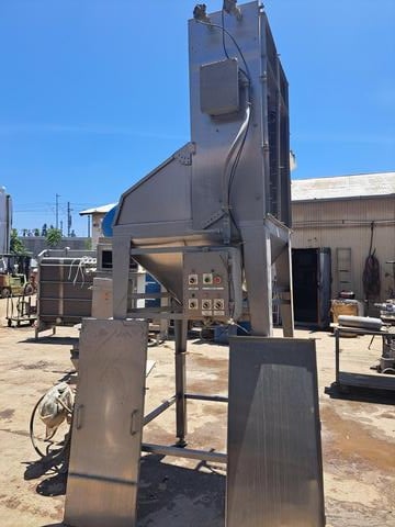 Stainless steel bag break station for manual feed bag break, Stainless ...