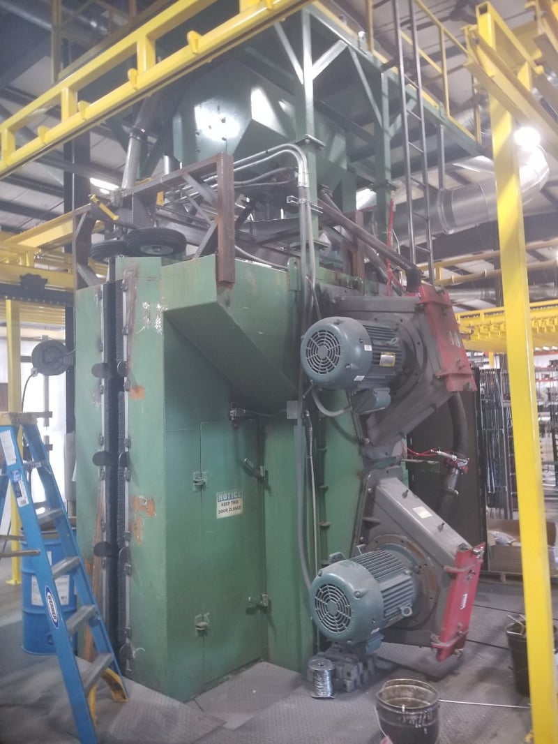 Pangborn Blast wheels, 40 HP available, Like new, (4 available) for ...