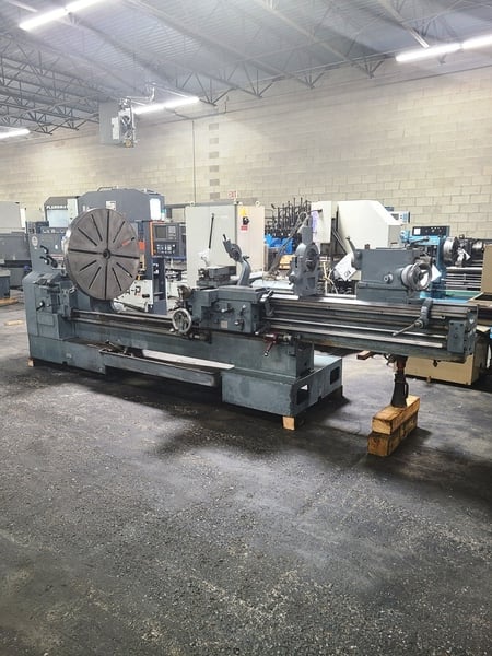 24"/96" x 52"/116" LeBlond #24" Regal, sliding gap bed lathe, 38" face ...