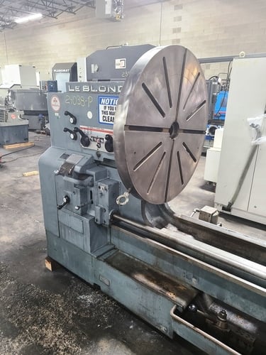 24"/96" x 52"/116" LeBlond #24" Regal, sliding gap bed lathe, 38" face ...