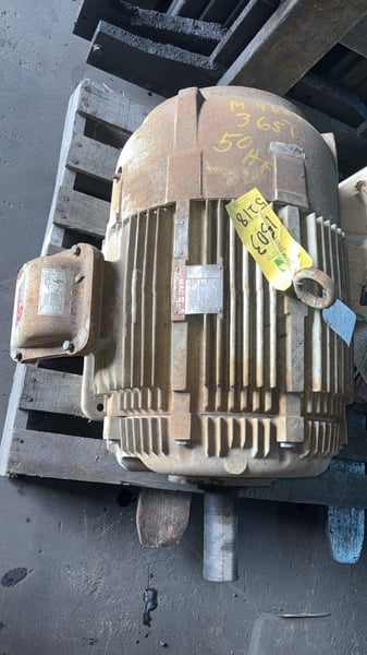 50 HP HP RPM 1180 RPM Westinghouse, Frame 365T, TE, Service factor 1.15 ...