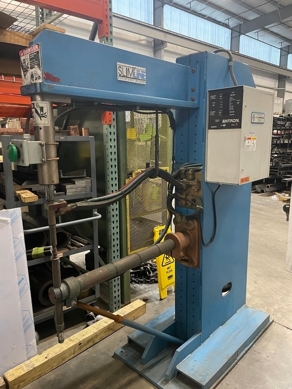 85 KVA T. J. Snow #SLH-85-36, horn style slimline spot welder, 440/460 ...