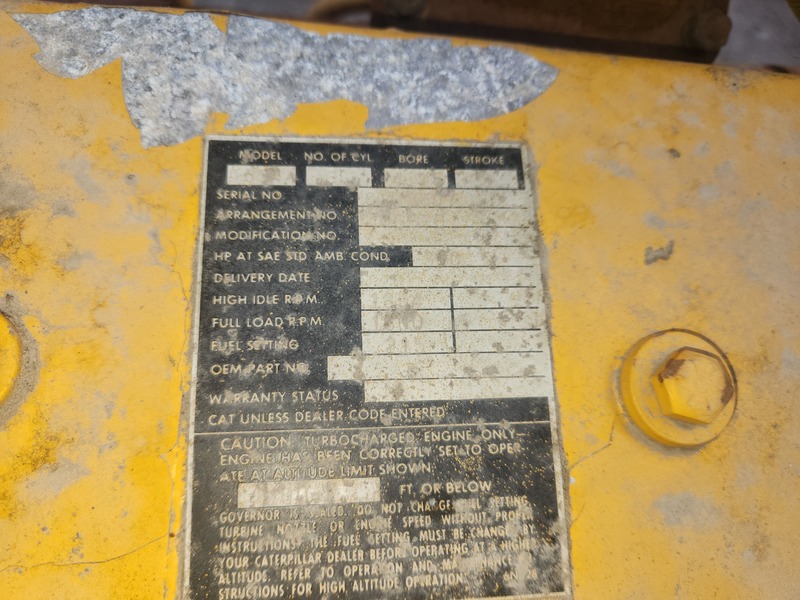 Kato, Caterpillar #155SX9E, diesel generator, 220 KVA, serial #71636 ...