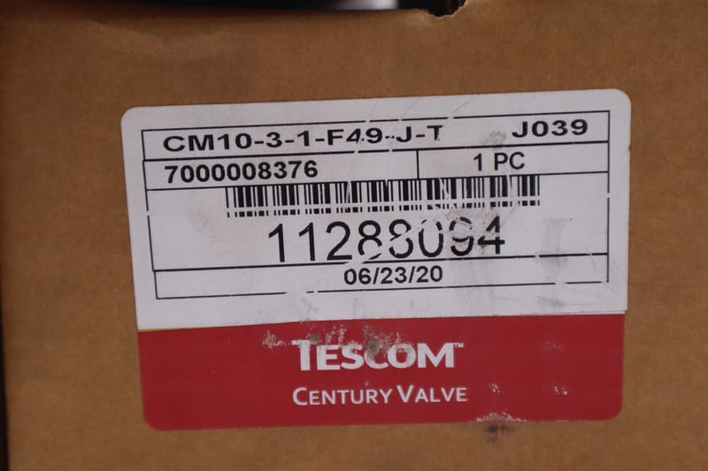 CENTURY VALVE CM10-3-1-F49-J-T three valve manifold STOCK 029-A For ...