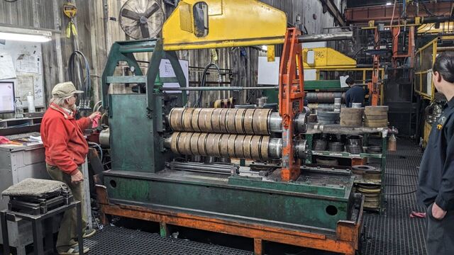60" x .010 - .135" Herr Voss, Coil Slitting Line, 50000 lb., 570-1920 ...