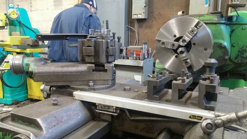 16" x 54" Monarch #16C, engine lathe, 2-Axis digital read out, steady ...