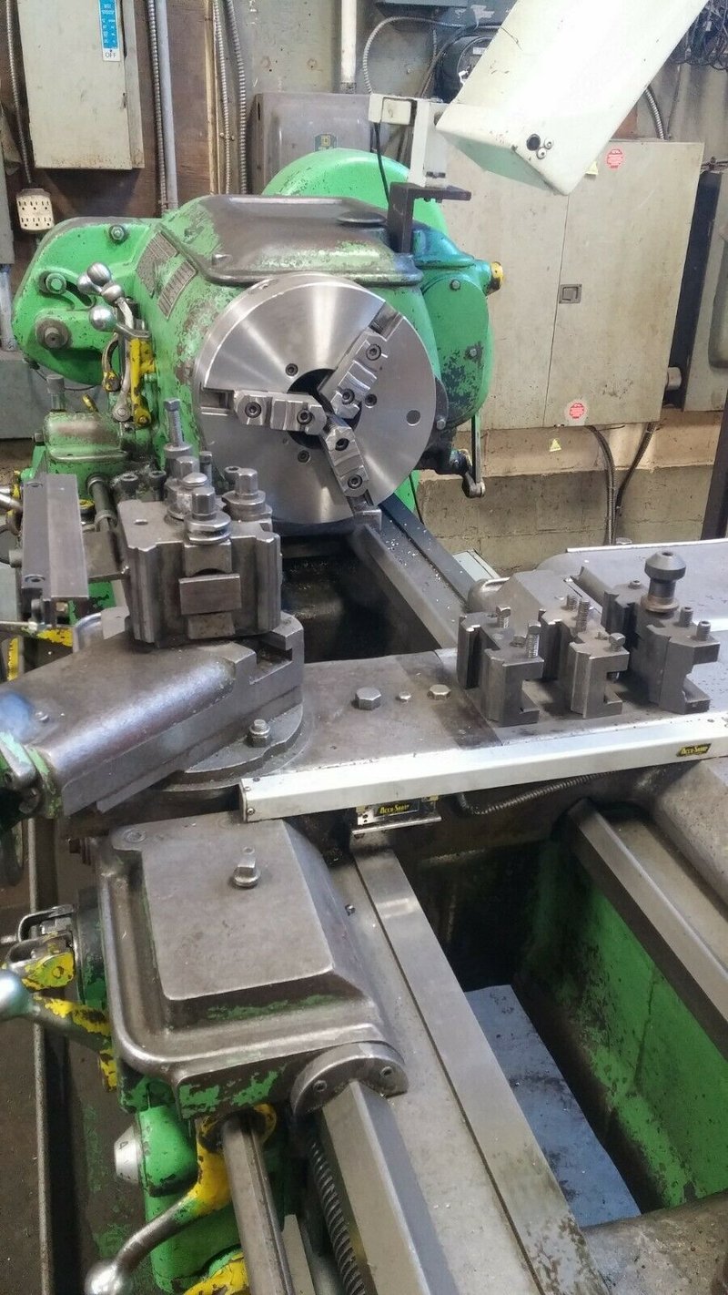 16" x 54" Monarch #16C, engine lathe, 2-Axis digital read out, steady ...