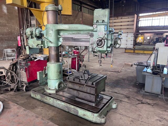 4' -11" Carlton, Radial Drill, 9" - 48" Face to Spindle Center, 17.5 ...