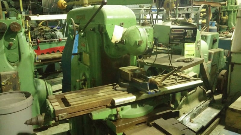 Parkson #3N, Universal Mill w/2-Axis digital read out, Vertical Head ...