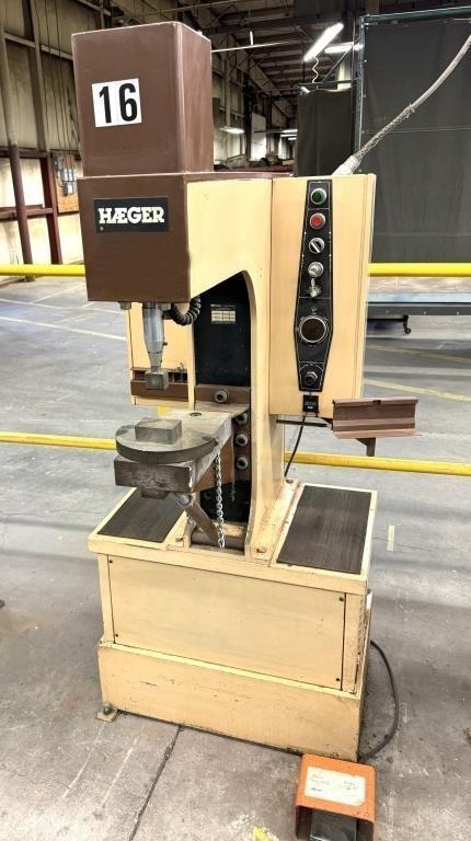 6 Ton, Haeger #HP6-C, hardware insertion press, 12000 lb force range ...