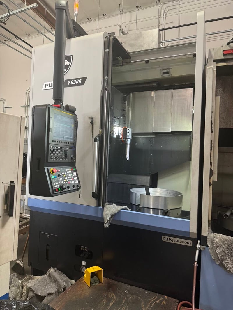 32.7" Daewoo Doosan #Puma-V8300L, vertical turret lathe, Fanuc Oi-Plus ...