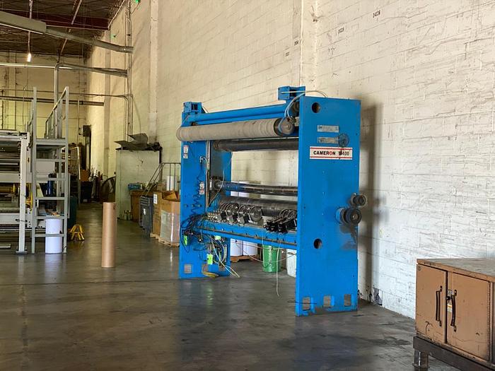 Elite Cameron #T4400, 2 drum winder, 60" rewind diameter, 3500 FPM ...
